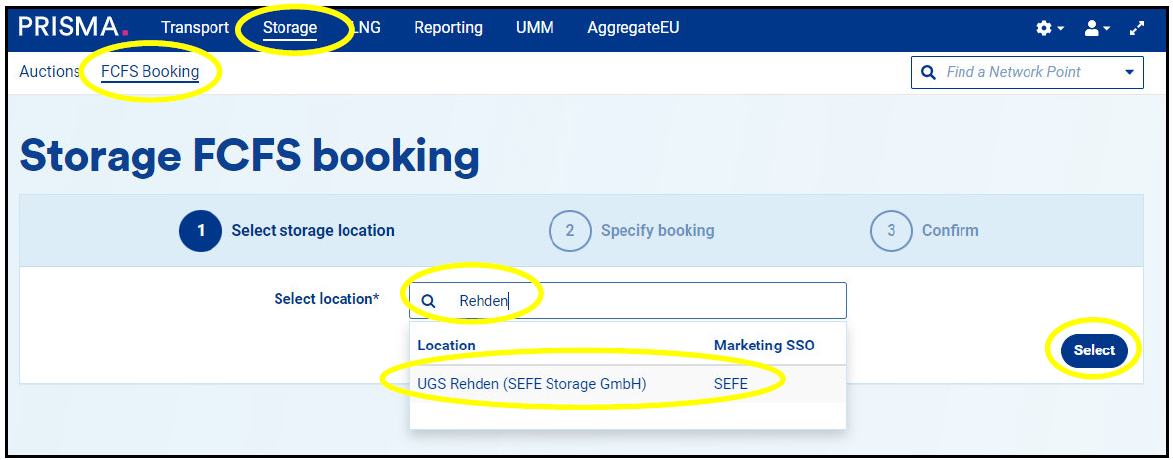 wwww.sefe-storage.de: Additional capacities